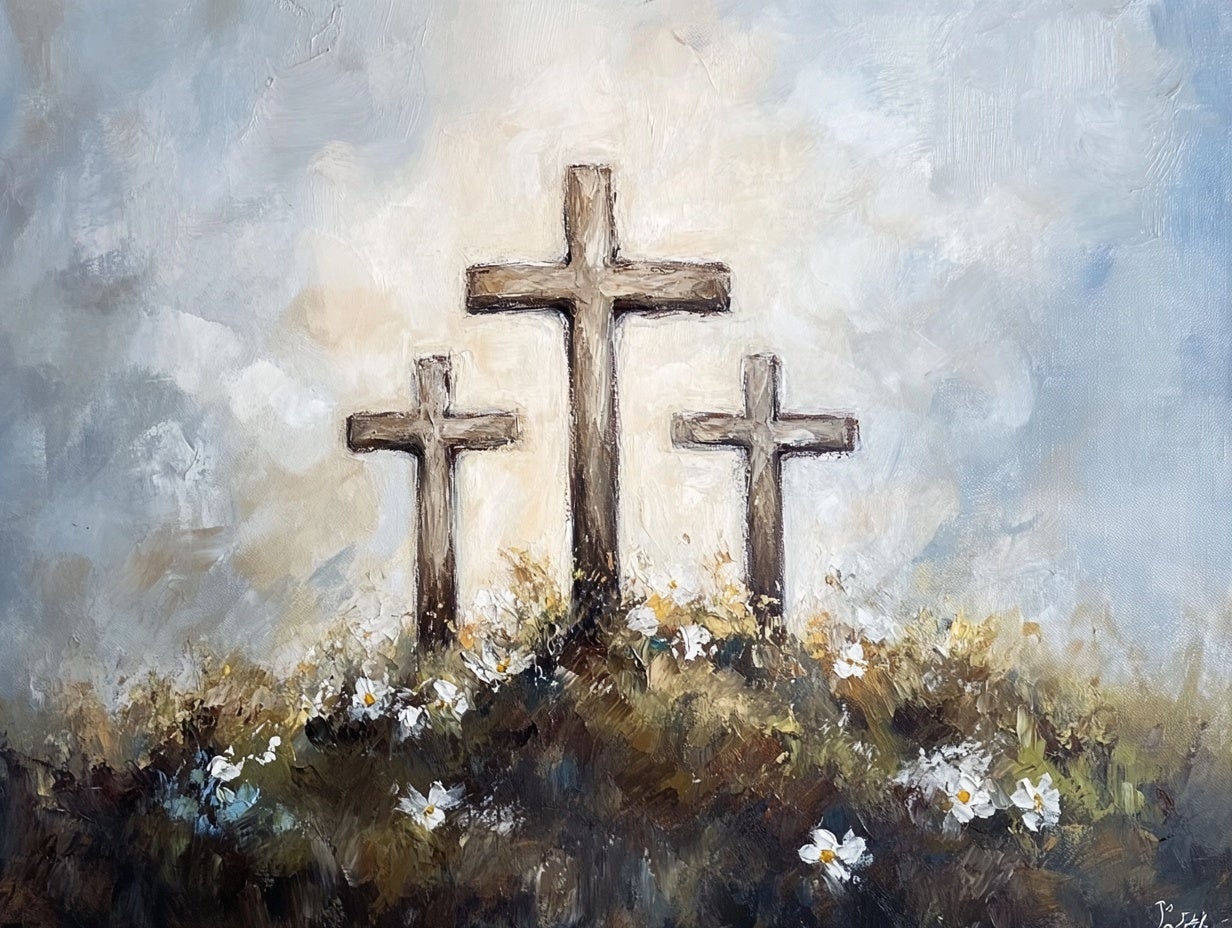 FOUR COYNES Three Crosses Easter Paint and Sip | Chasing Creativity Art ...
